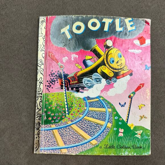 little golden book | Accents | Vintage Vtg Little Golden Book Tootle ...